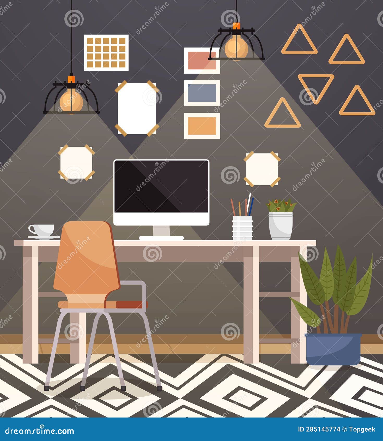 Home Office. Work from Home. Home Office Provides a Dedicated Workspace ...