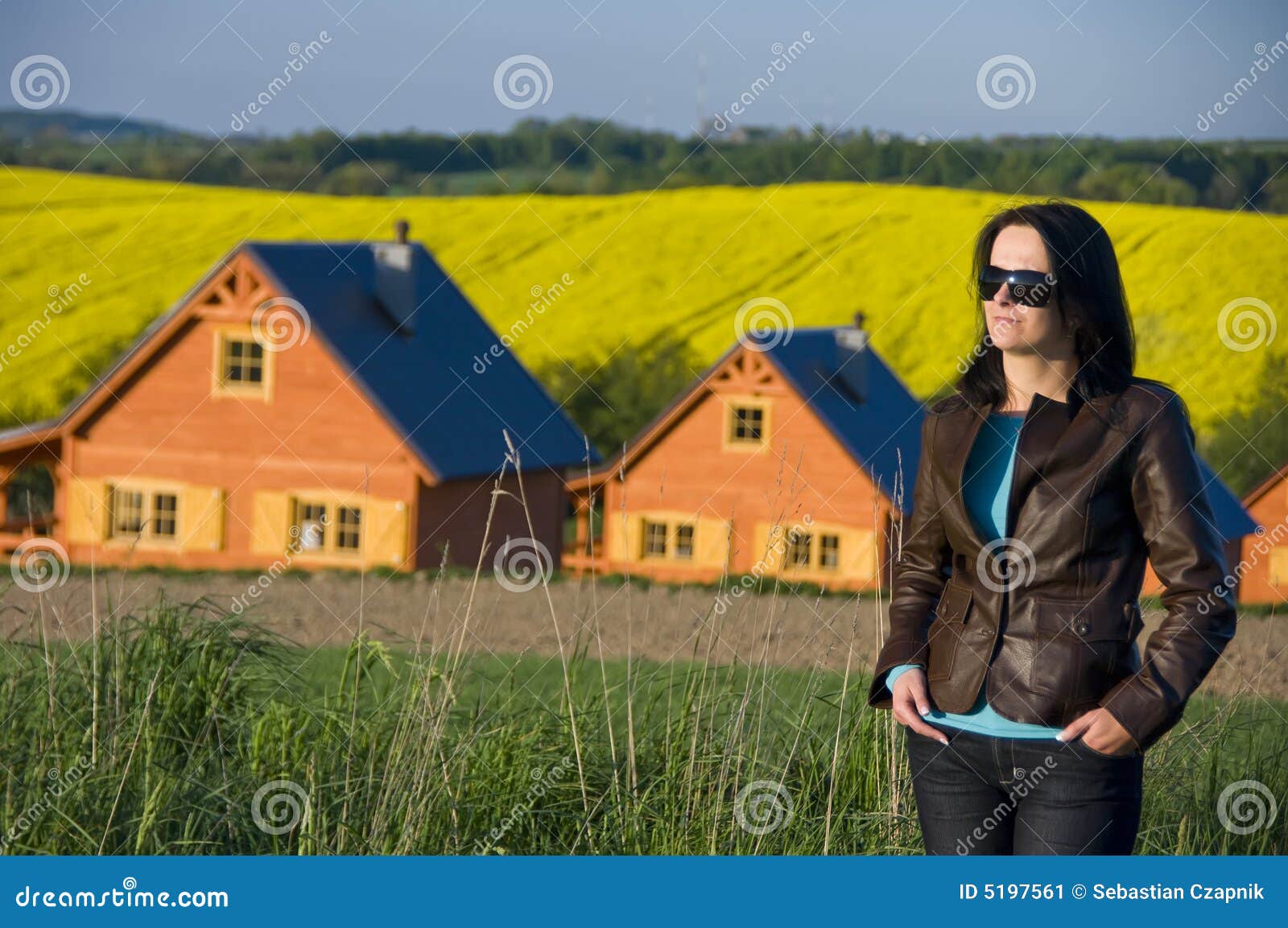 Home owner stock image. Image of smiling, pretty, satisfied - 5197561