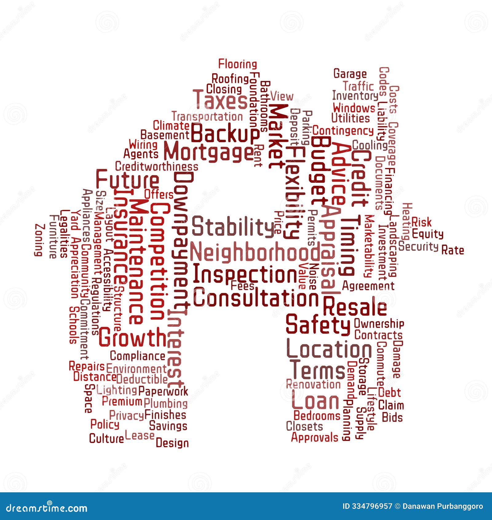 Home Ownership Word Cloud Concept In Black And White Royalty-Free Stock ...