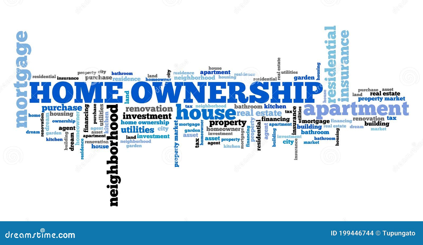 Home Ownership Word Cloud Concept In Black And White Royalty-Free Stock ...