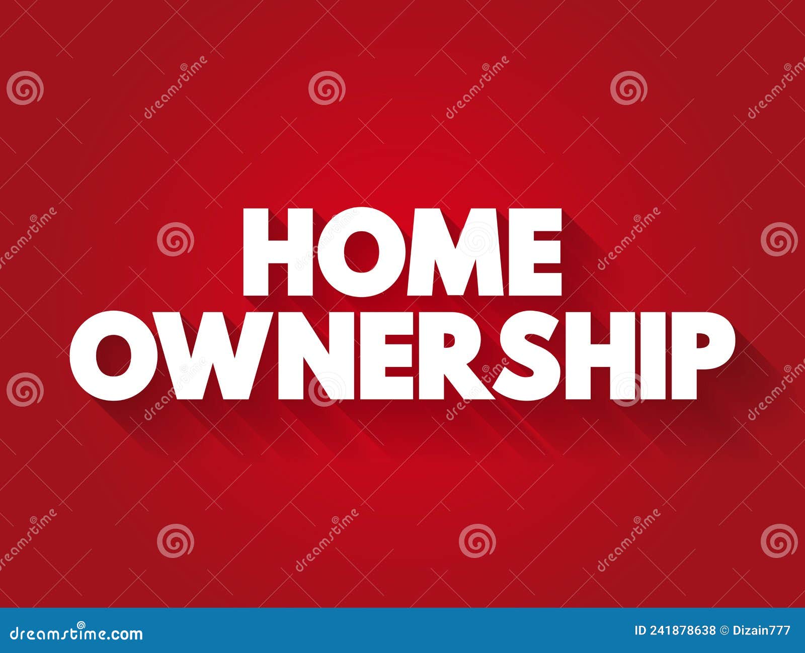 Home Ownership Text Quote, Concept Background Stock Illustration ...