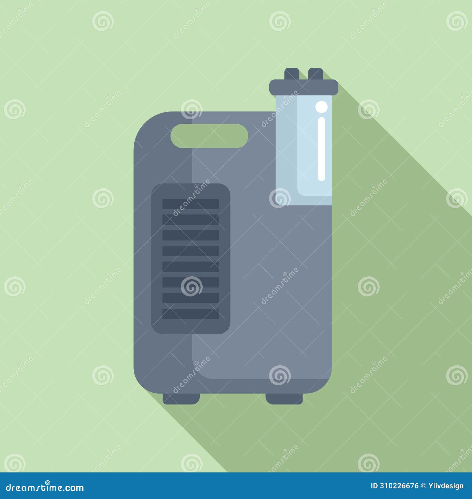 Oxygen Concentrator Mask Icon Flat Vector. Air Cannula | CartoonDealer ...