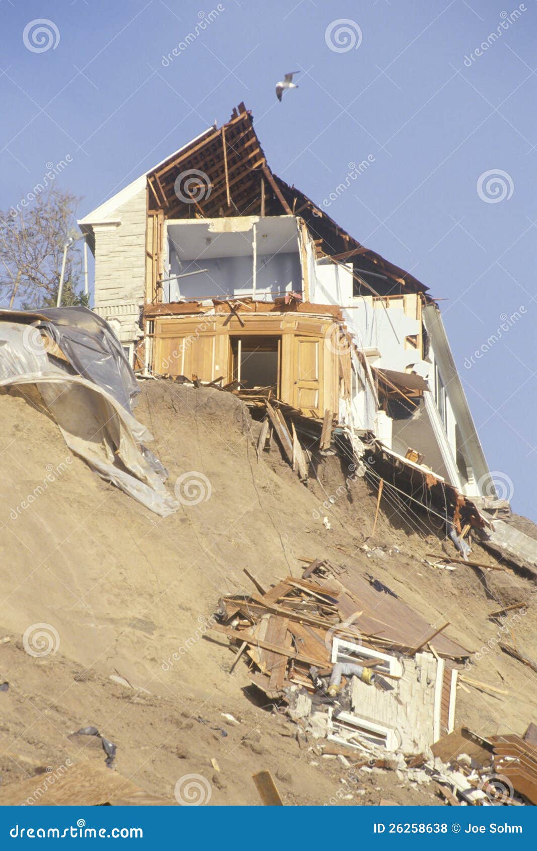Rubble Of Partially Collapsed Old Historic Architecture Supported By ...