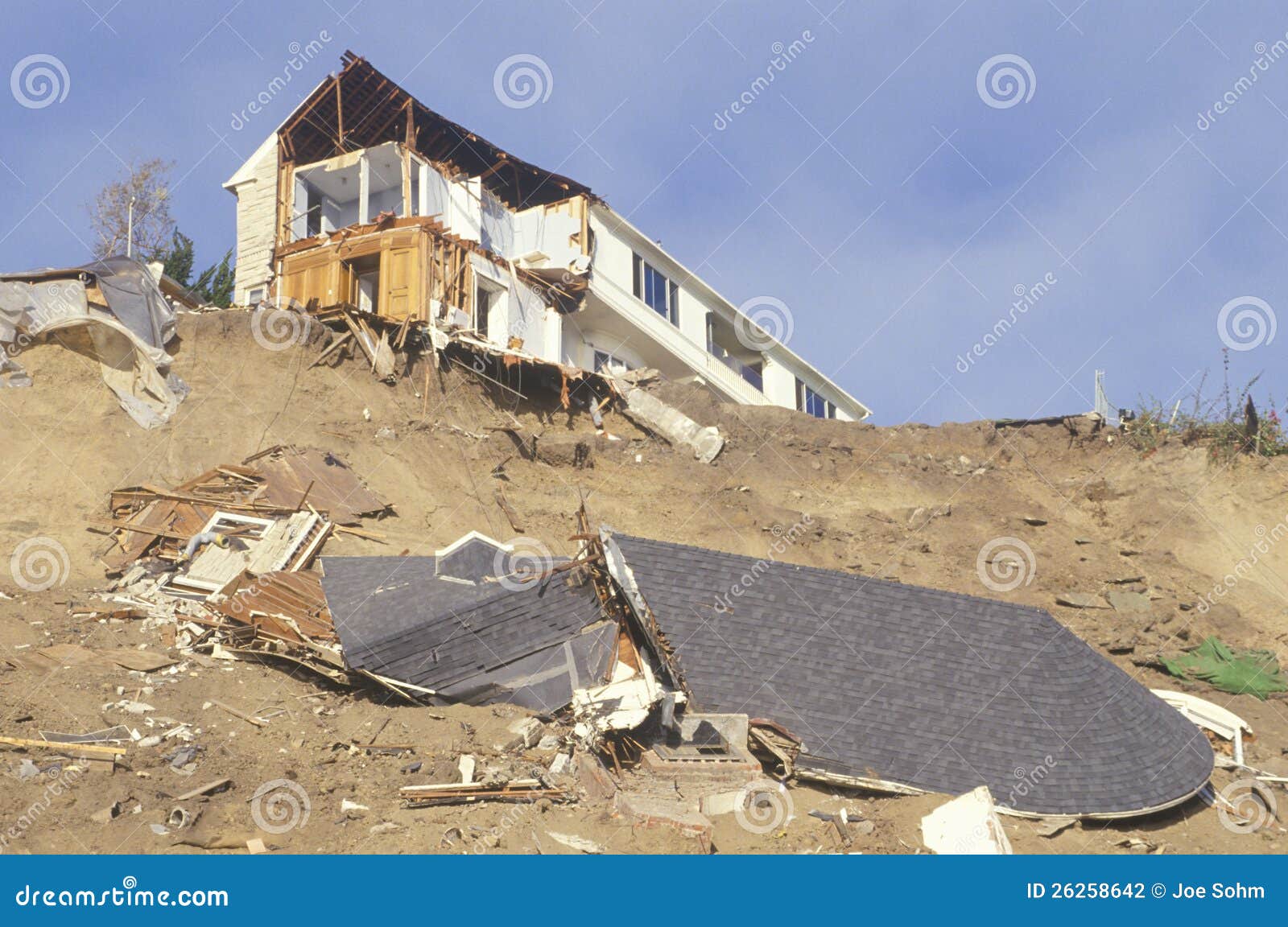 Rubble Of Partially Collapsed Old Historic Architecture Supported By ...