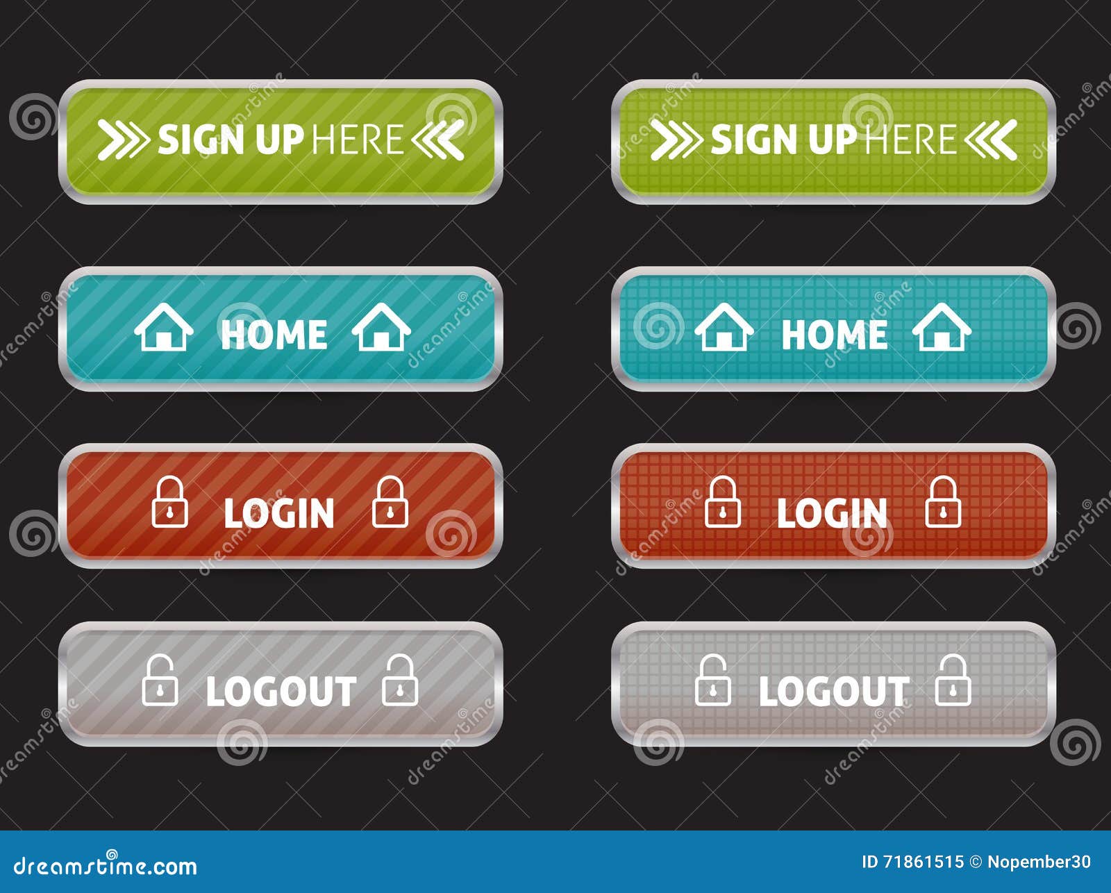 Home page button stock vector. Illustration of isolated - 71861515