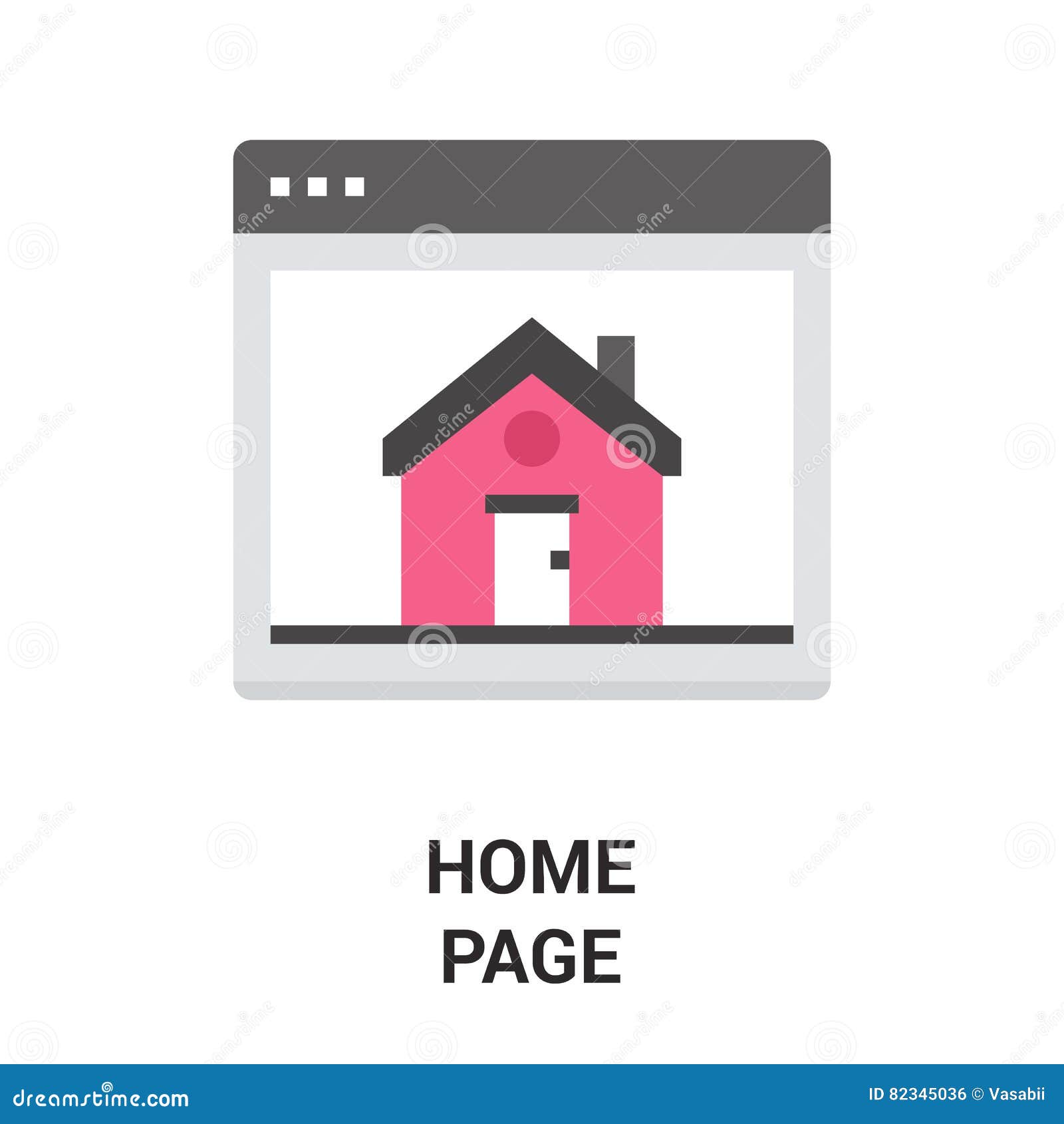 Home page icon stock vector. Illustration of site, sign - 82345036