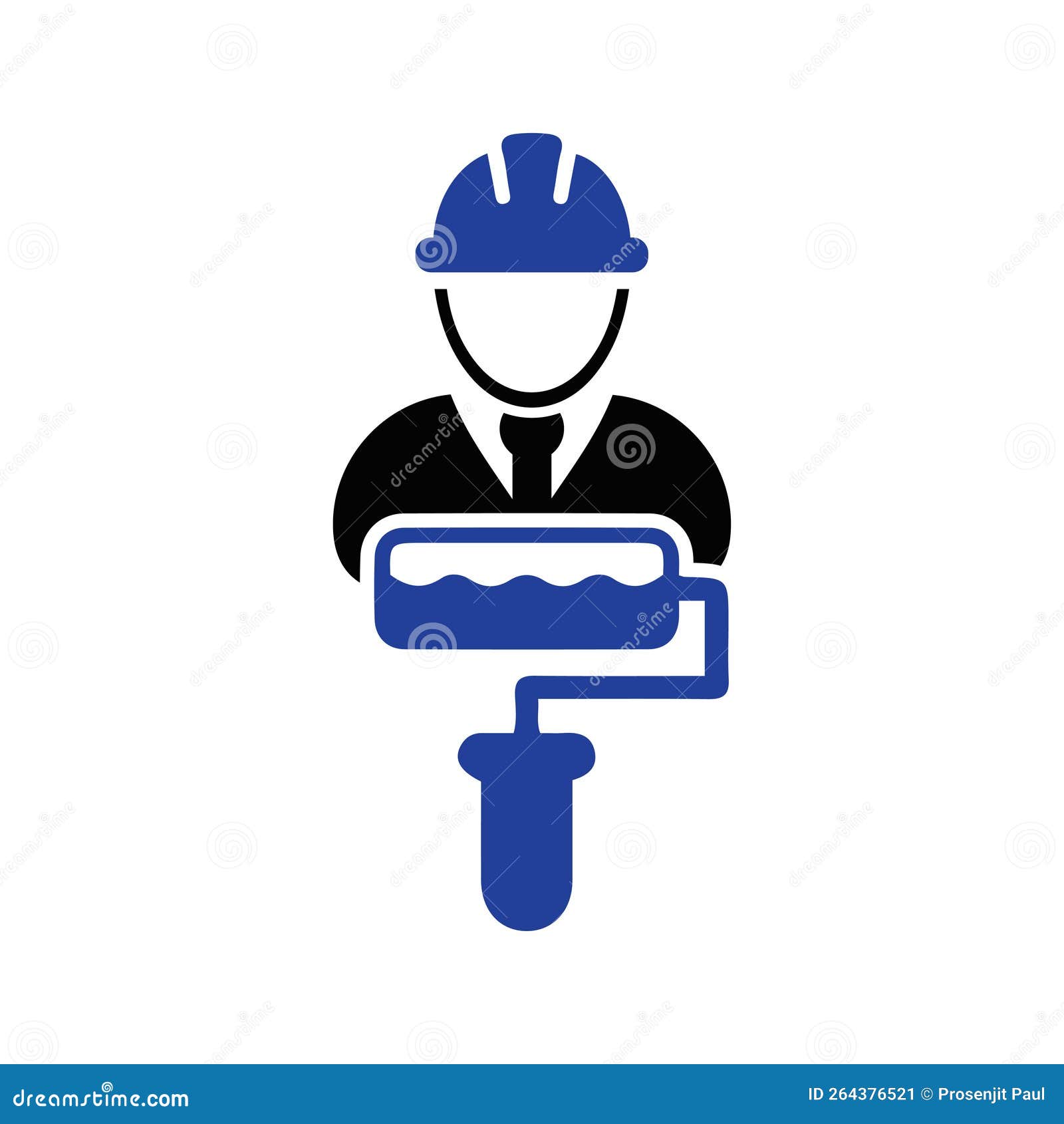 Home painter icon stock vector. Illustration of design - 264376521