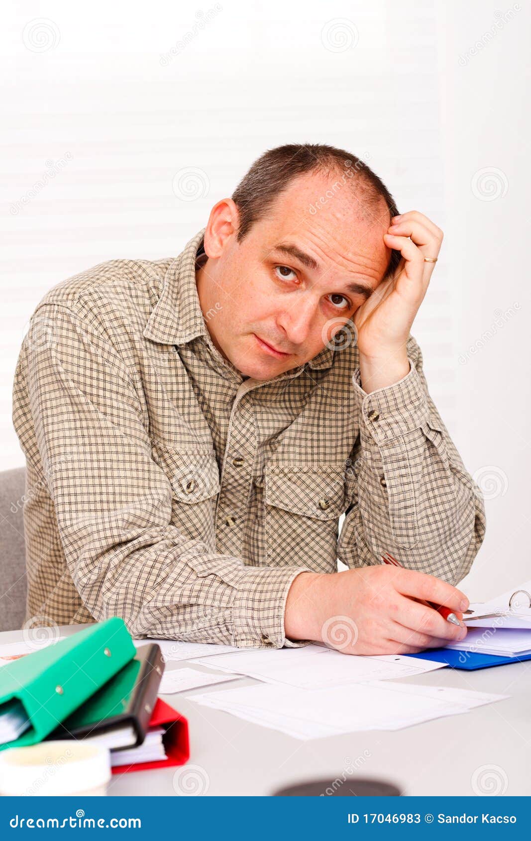 Home paperwork stock image. Image of think, serious, indoor - 17046983