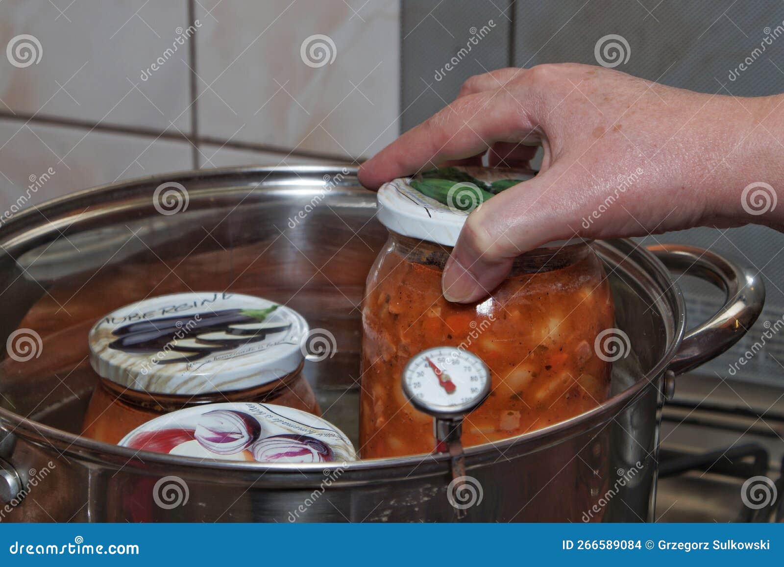 Home Pasteurization of Food Stock Photo - Image of cuisine, hand: 266589084