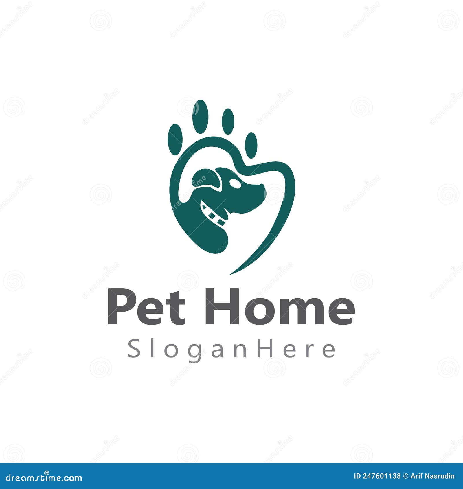 Home Pet Logo Vector Creative Icon Illustration Design Stock ...