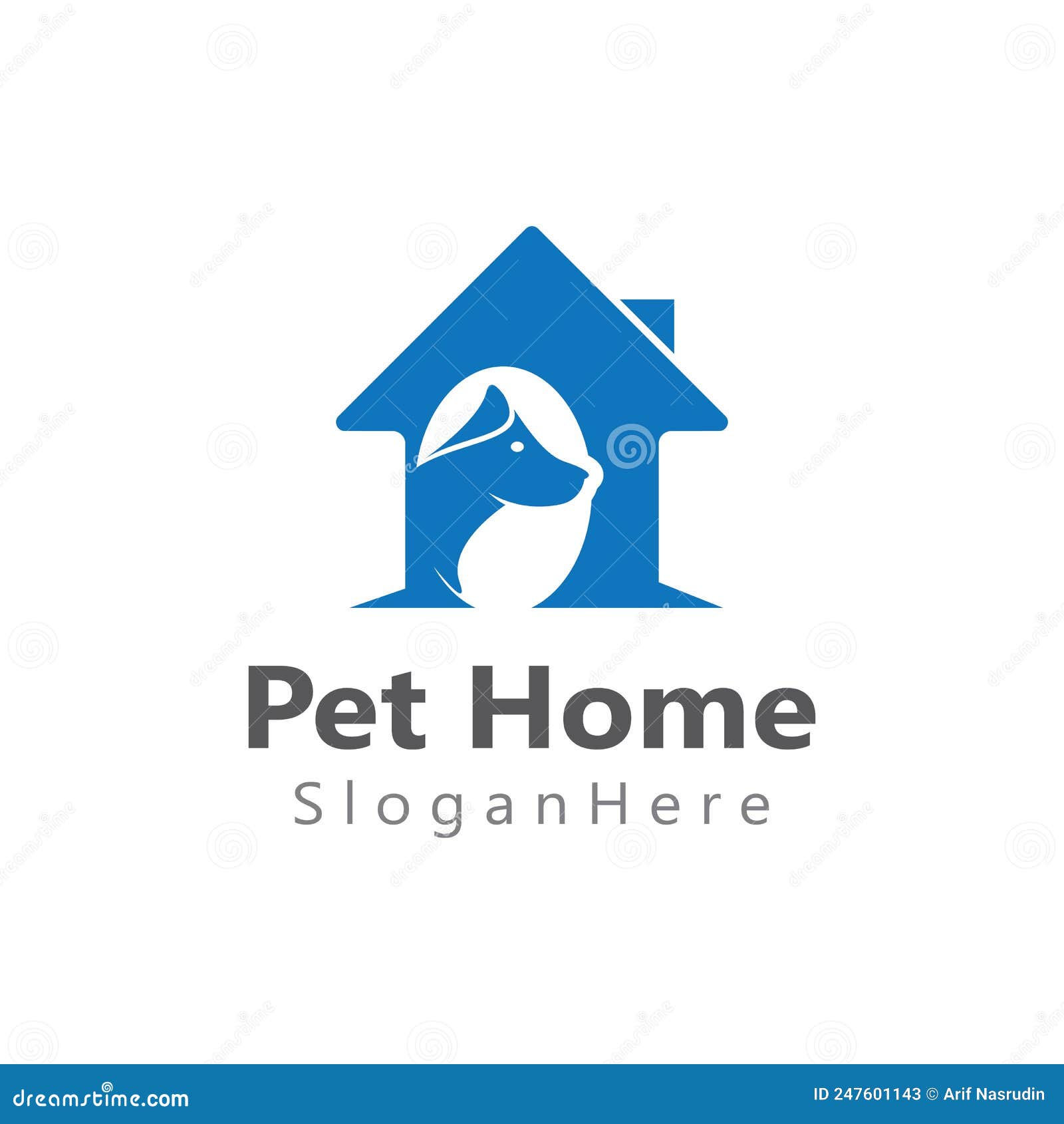 Home Pet Logo Vector Creative Icon Illustration Design Stock ...