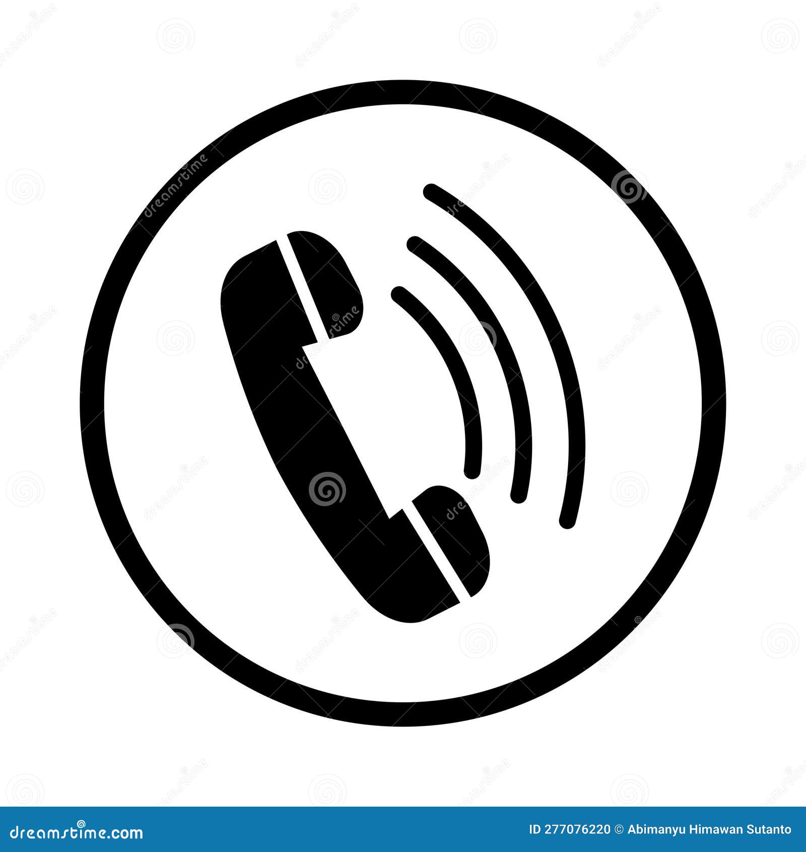 Home phone icon stock vector. Illustration of object - 277076220
