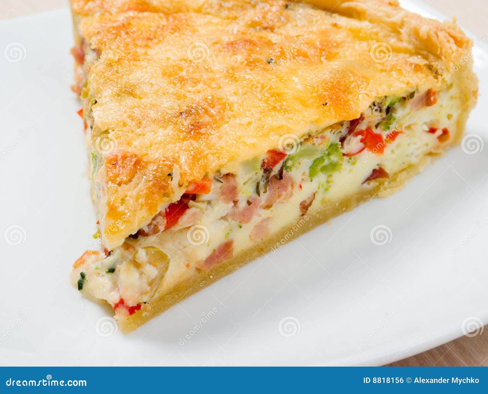 Home Pie with Cheese and Vegetable Stock Photo - Image of cheese ...