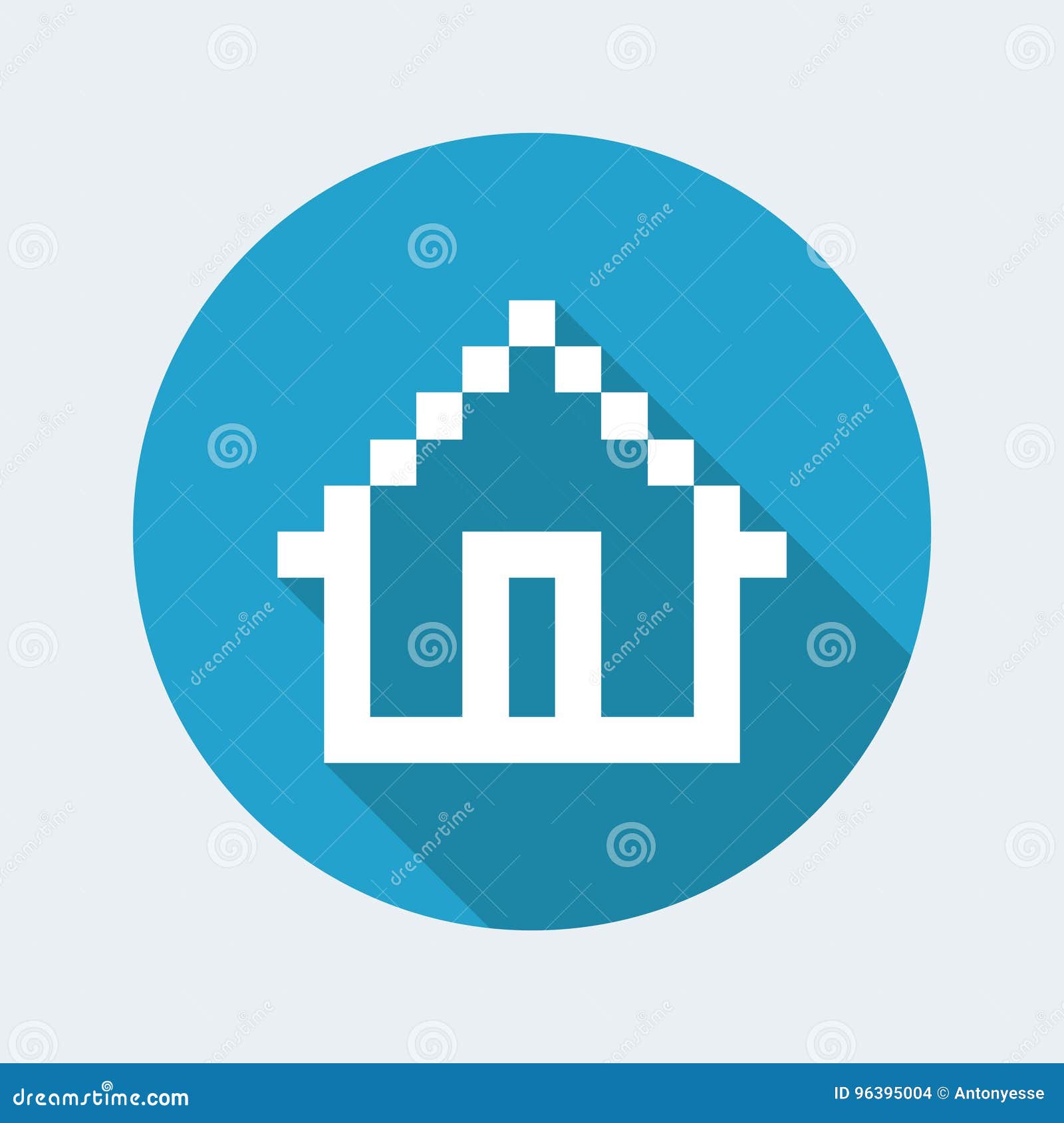 Home pixel icon stock vector. Illustration of square - 96395004