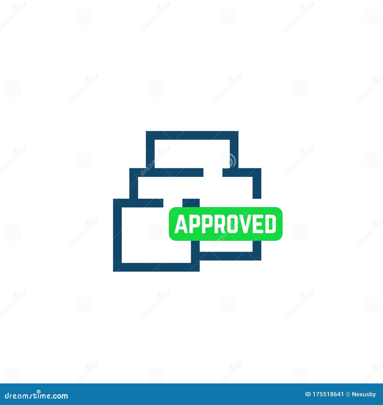 Home Plan, Layout Approved Vector Icon Stock Vector - Illustration of ...