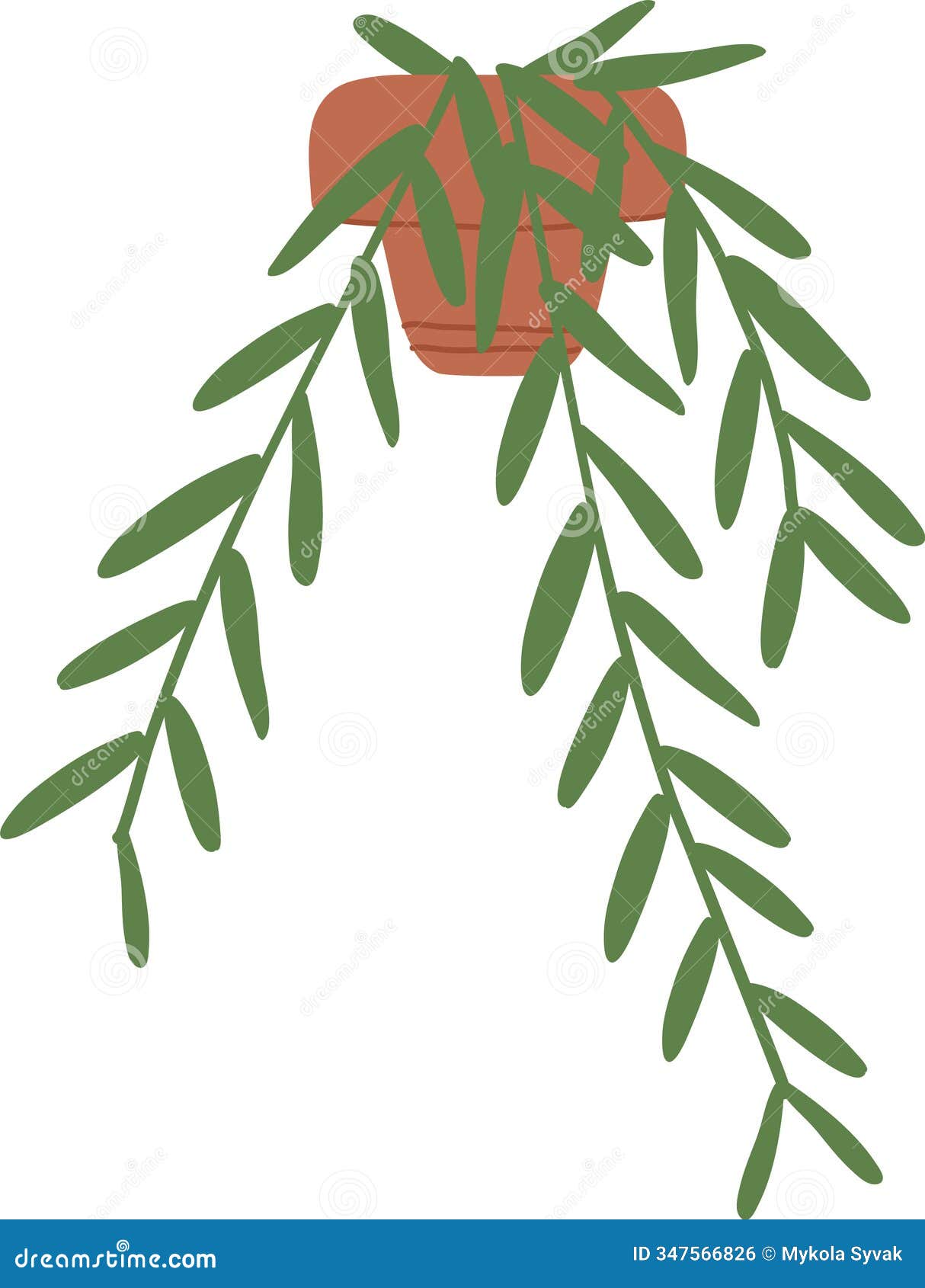 Home Plant Pot stock vector. Illustration of growth - 347566826