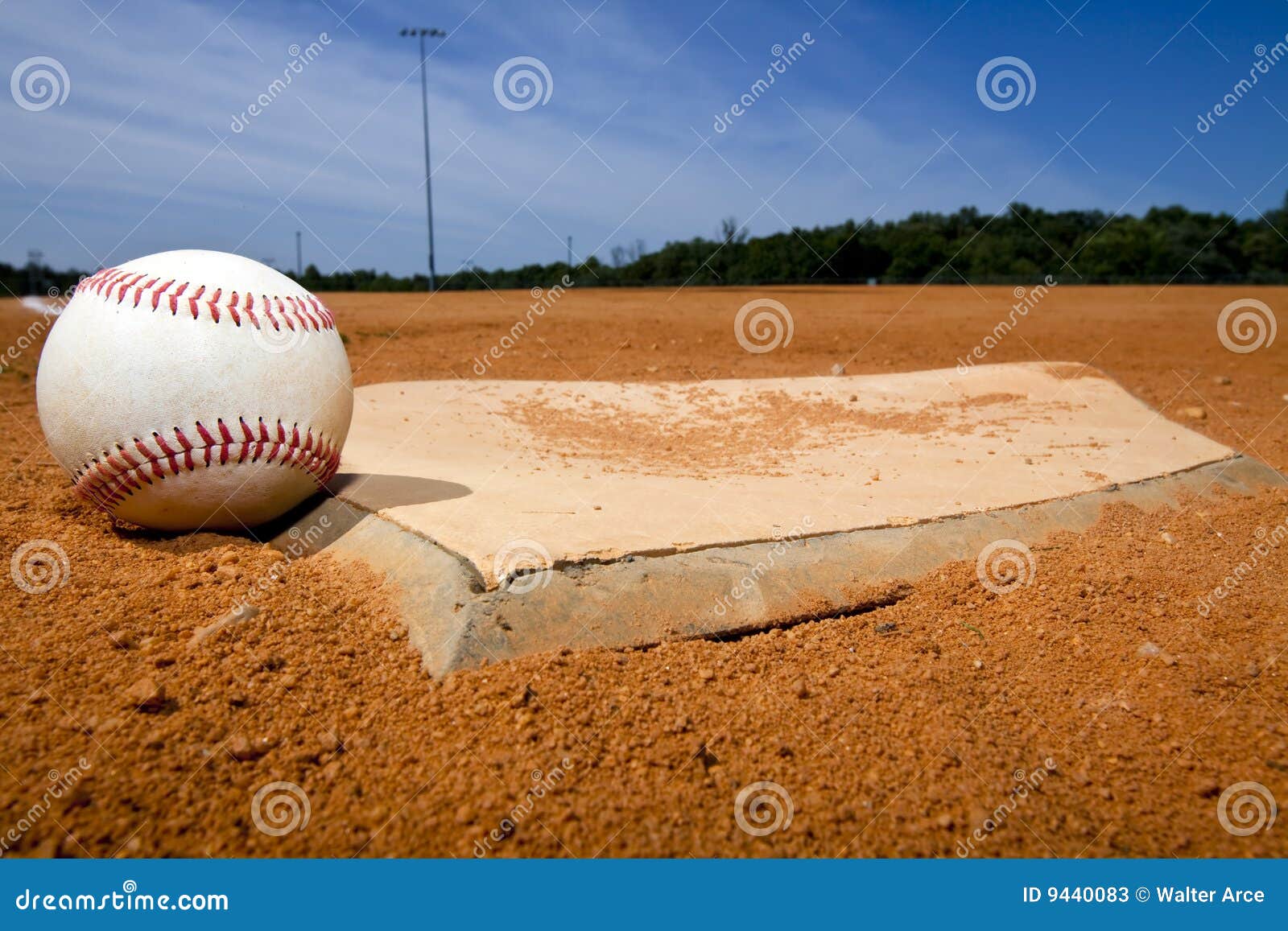 Baseball Field Home Plate View