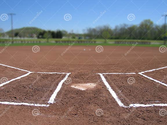 Home Plate & Batter S Box Stock Photo - Image of sports, baseball: 107388