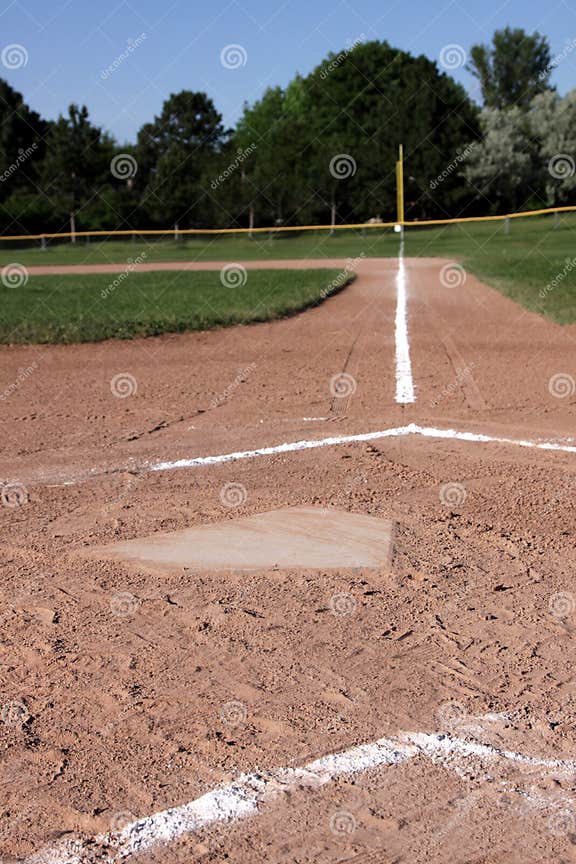 Home Plate Down the Line stock photo. Image of batters - 14874088
