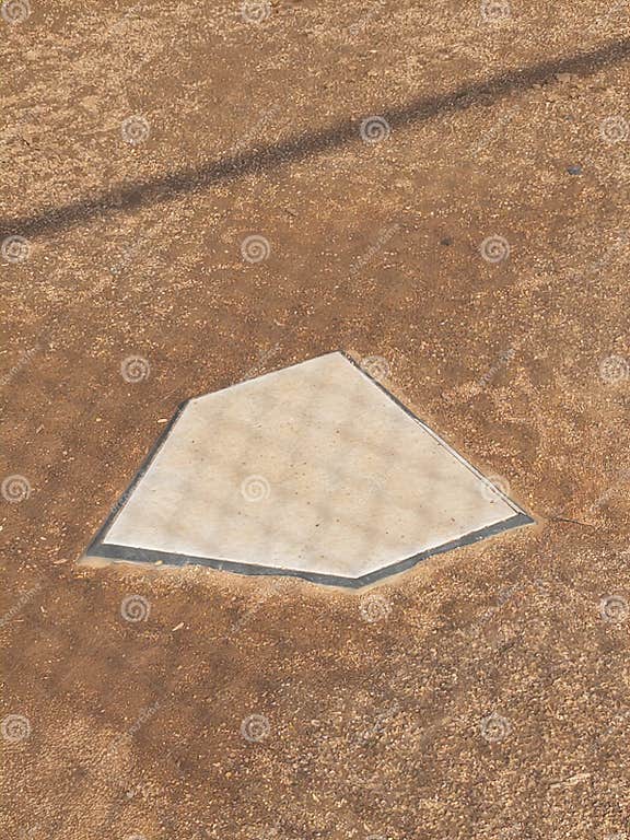 Home Plate Inside a Pitcher S Bullpen Stock Photo - Image of brown ...