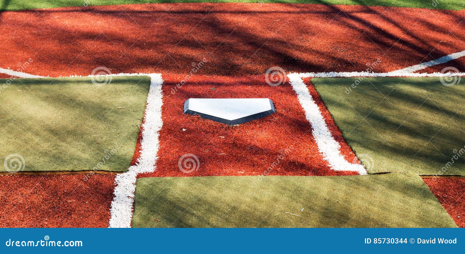 Home Plate on a Turf Baseball Field Stock Photo - Image of objects ...