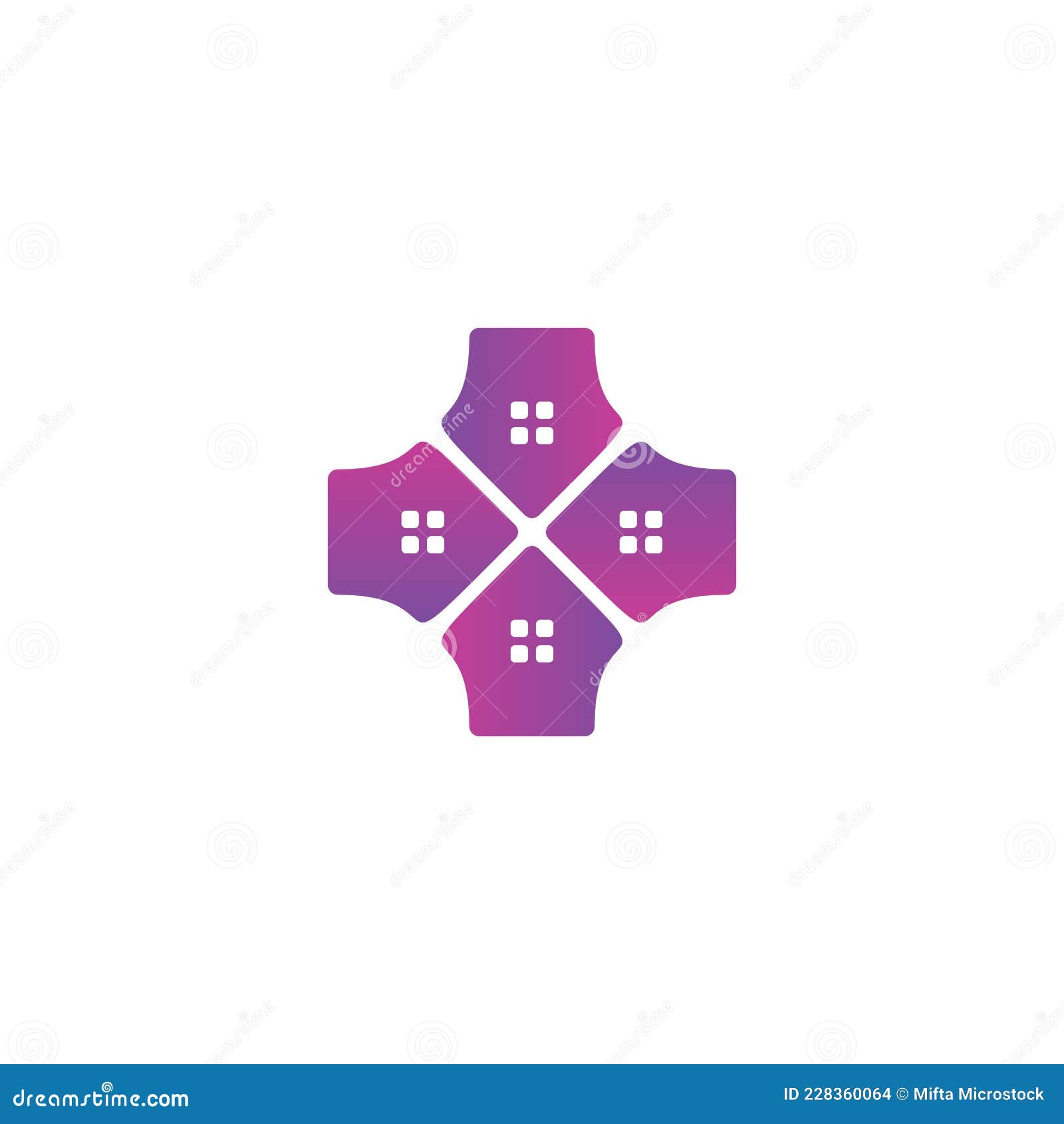 Home Plus Logo Design Vector Stock Vector - Illustration of education ...