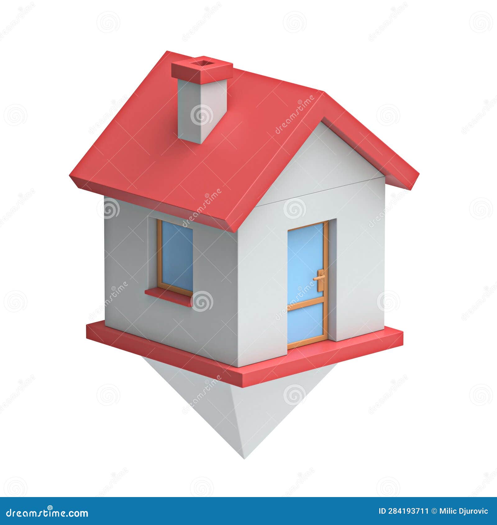 Home Pointer Location Icon Vector Illustration | CartoonDealer.com ...