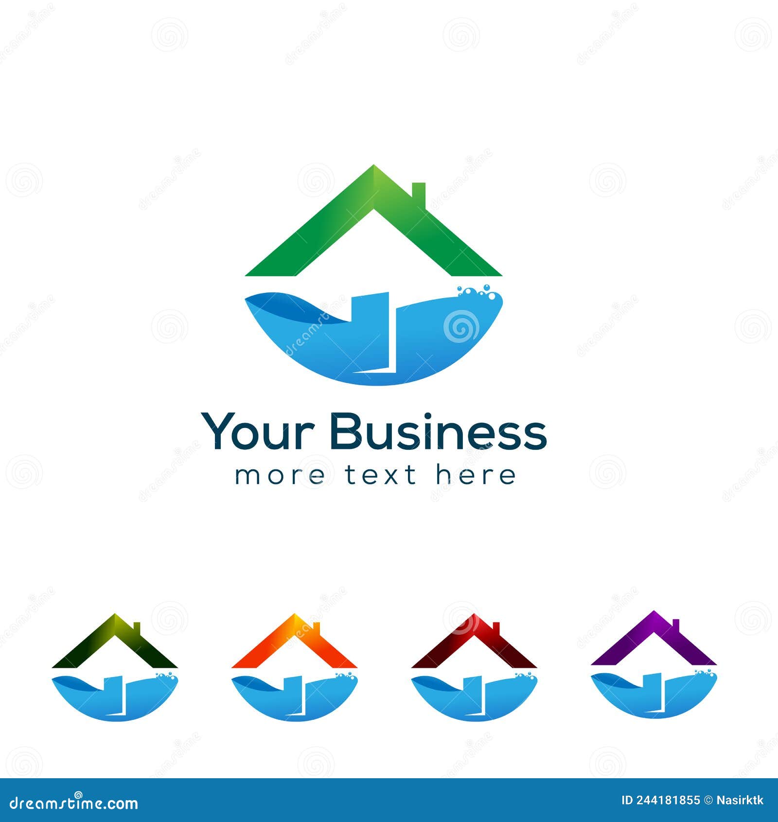 Home Pool Logo Design for Building and Nature Stock Vector ...