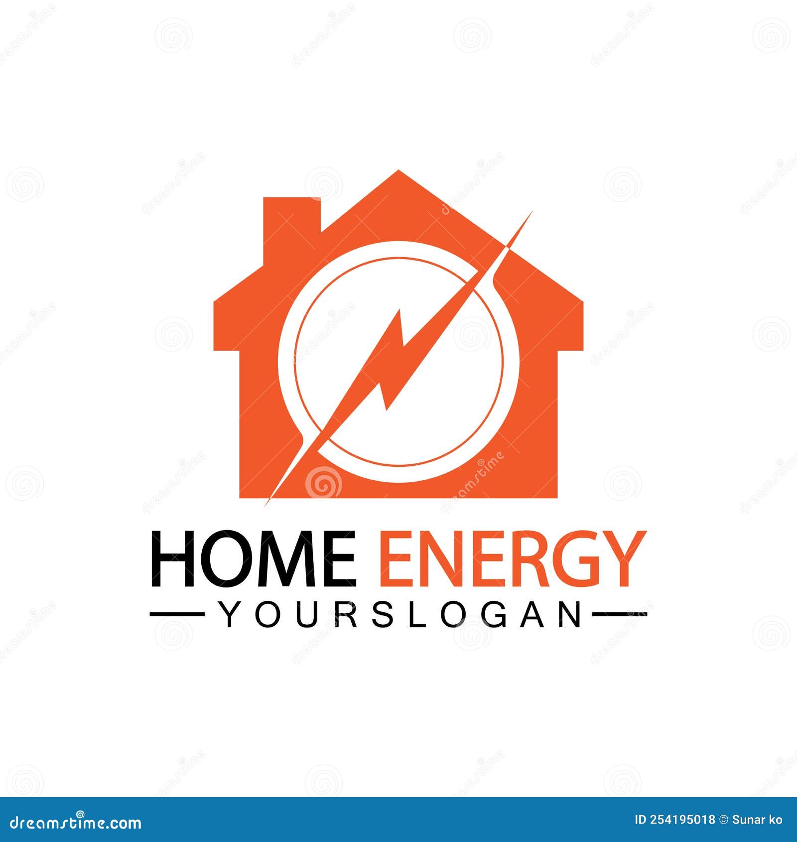 Home Power Energy Logo Vector Icon Symbol Design Illustration Stock ...