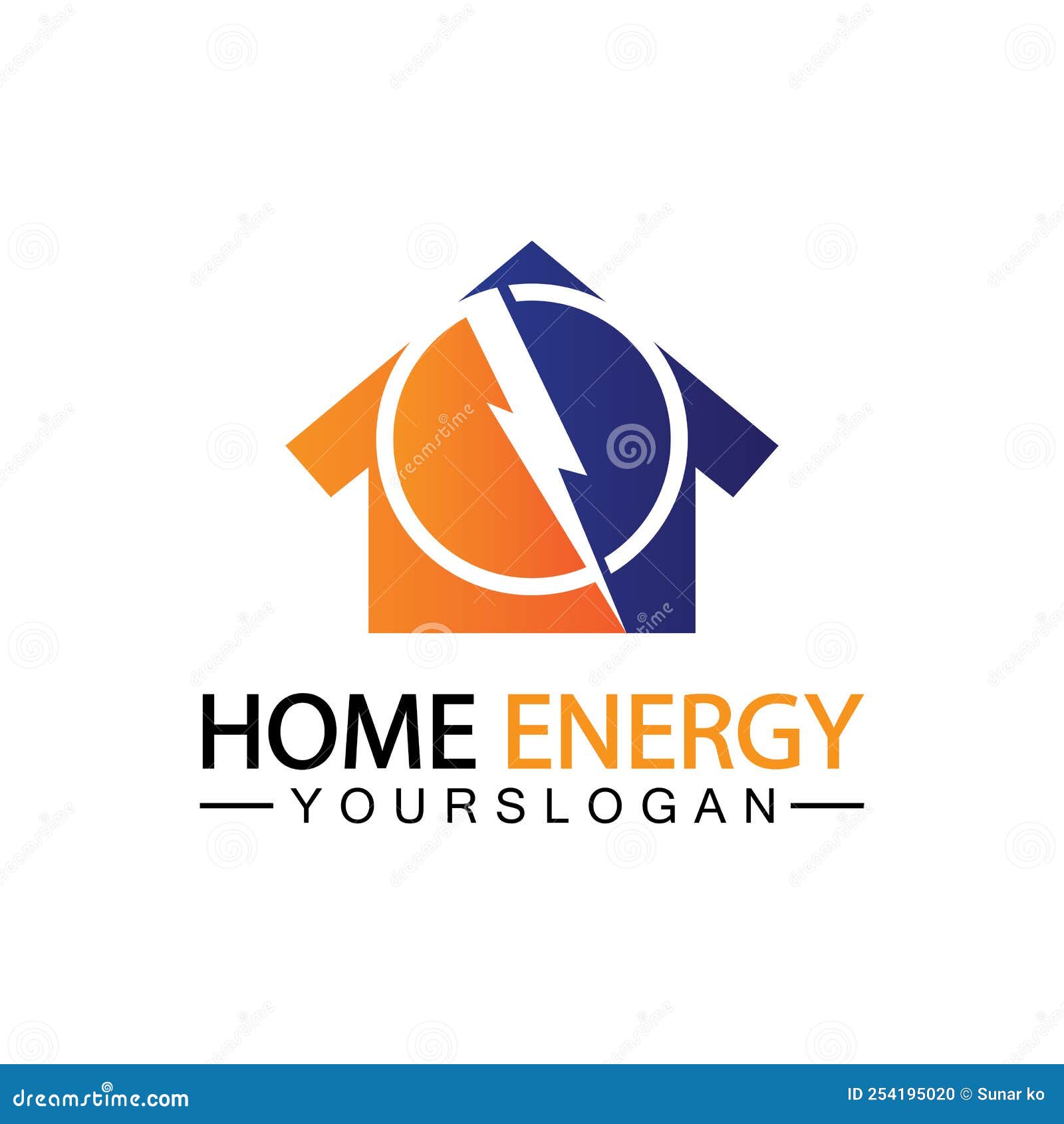 Home Power Energy Logo Vector Icon Symbol Design Illustration Stock ...