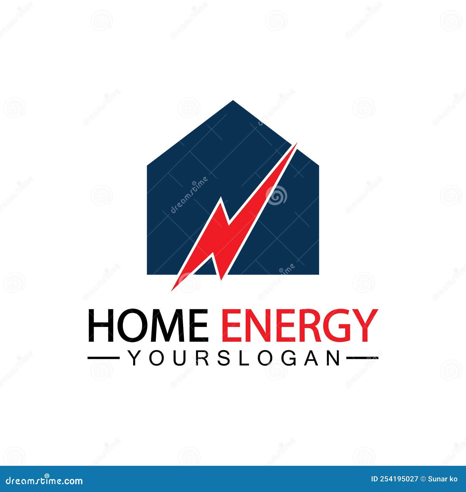 Home Power Energy Logo Vector Icon Symbol Design Illustration Stock ...