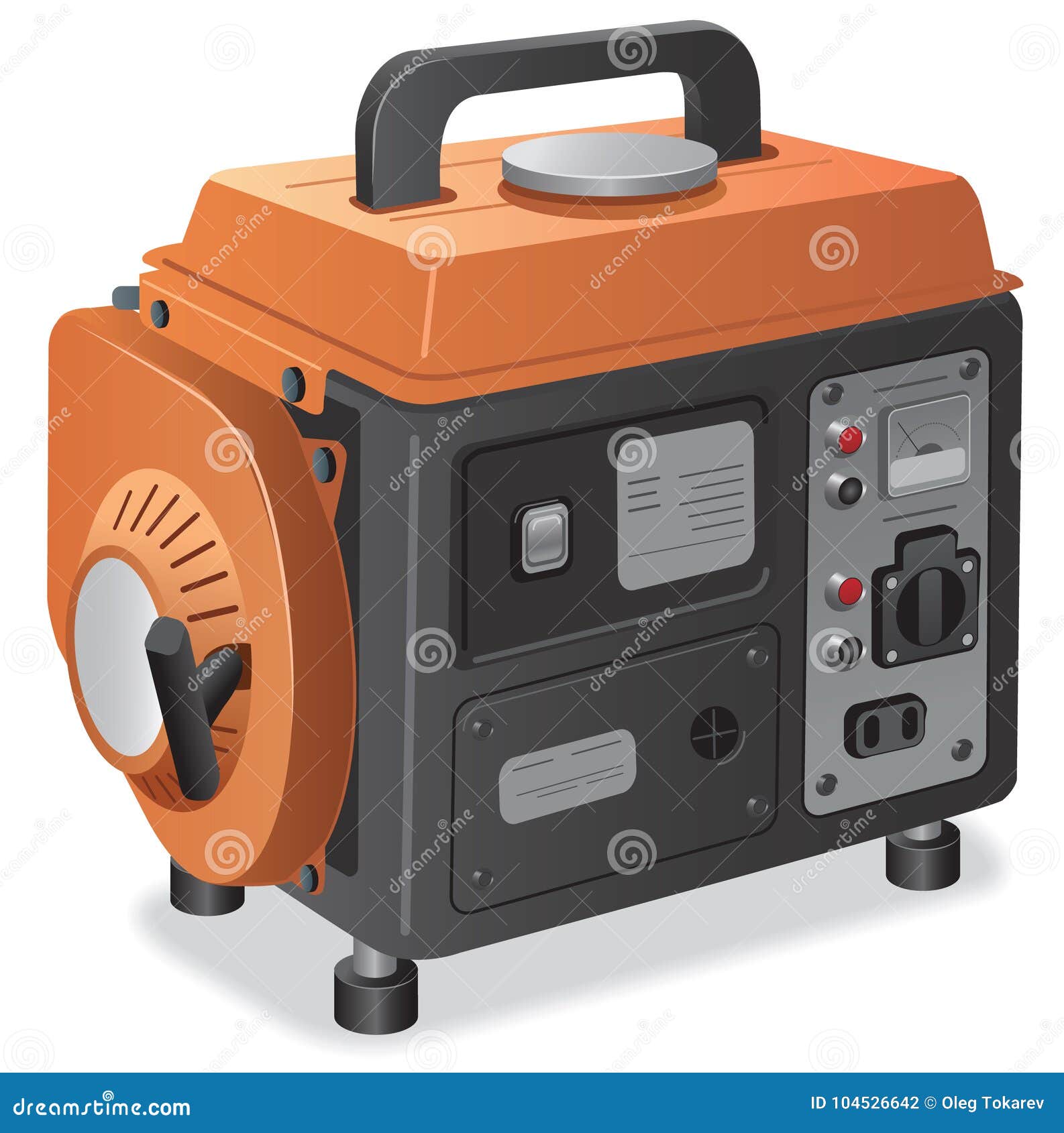 Home power generator stock vector. Illustration of vector - 104526642