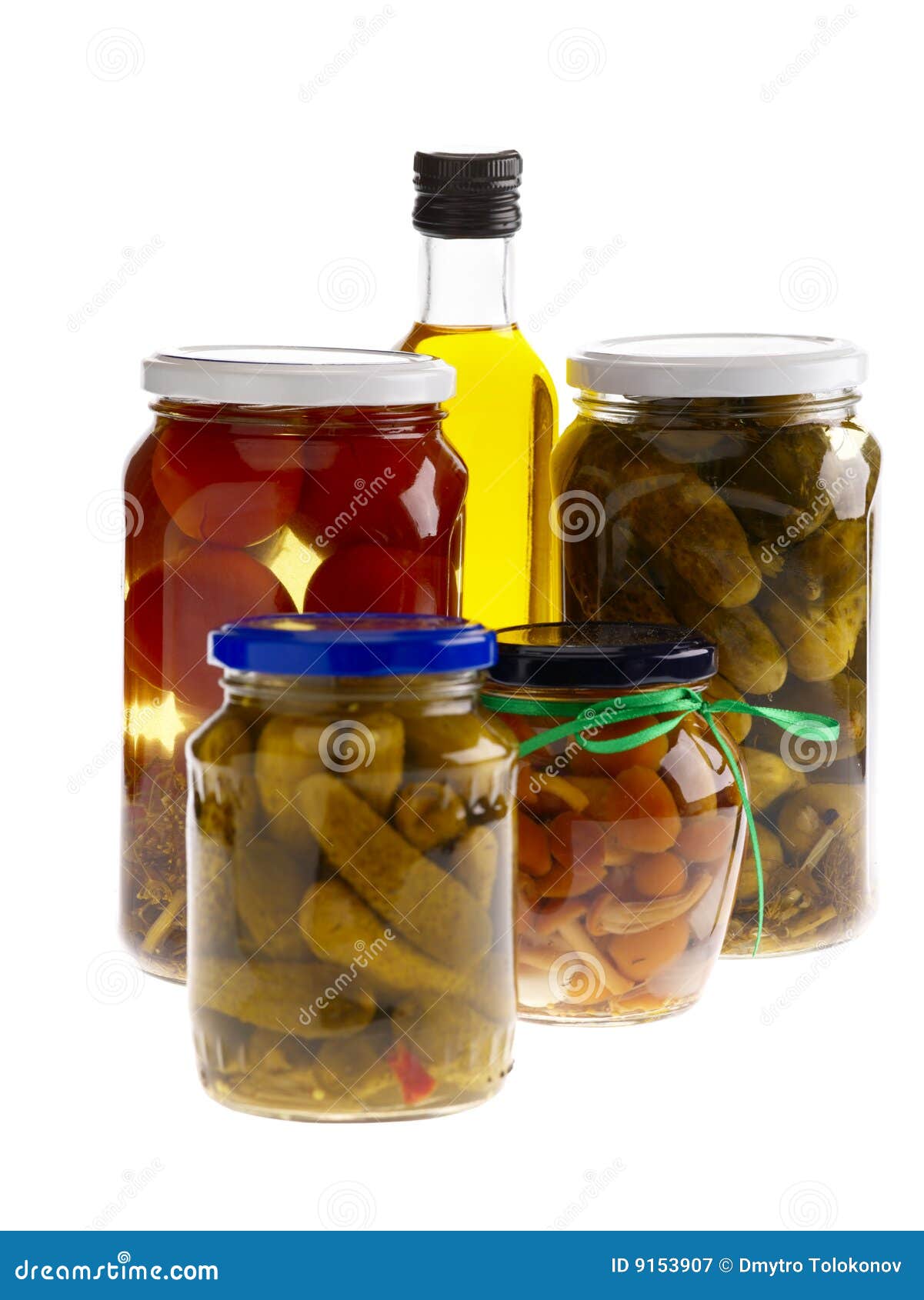 Home Preserves and Olive Oil. Stock Image - Image of vegetable ...