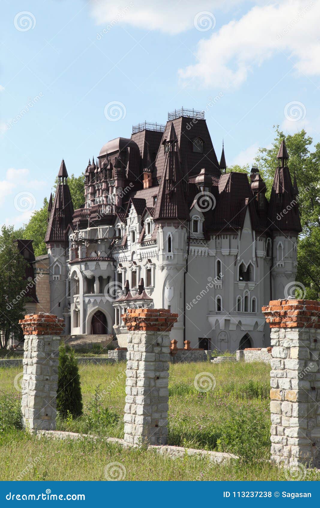 Home stock photo. Image of digitally, stronghold, architecture - 113237238