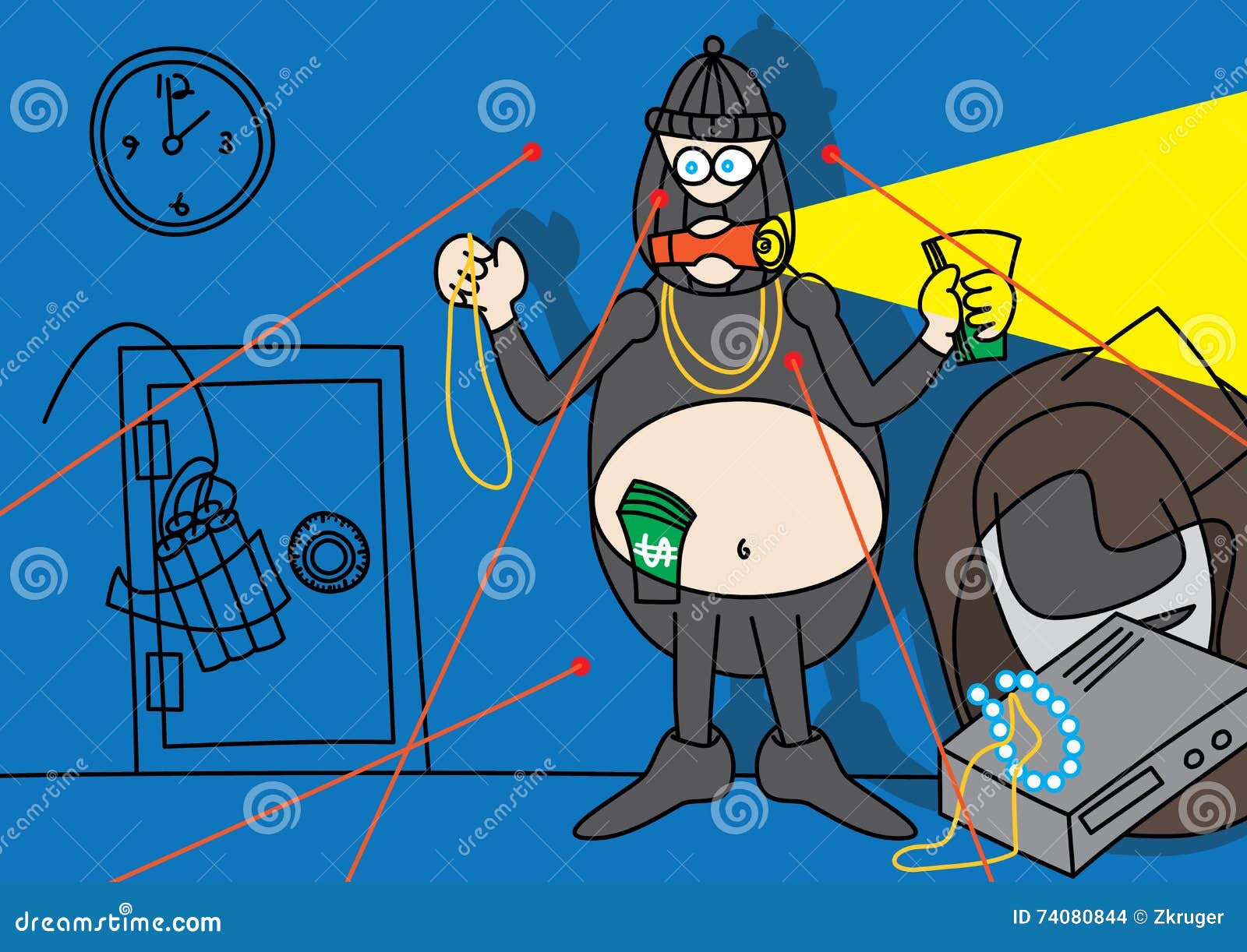 Home Property Alarm System Concept Stock Vector - Illustration of ...