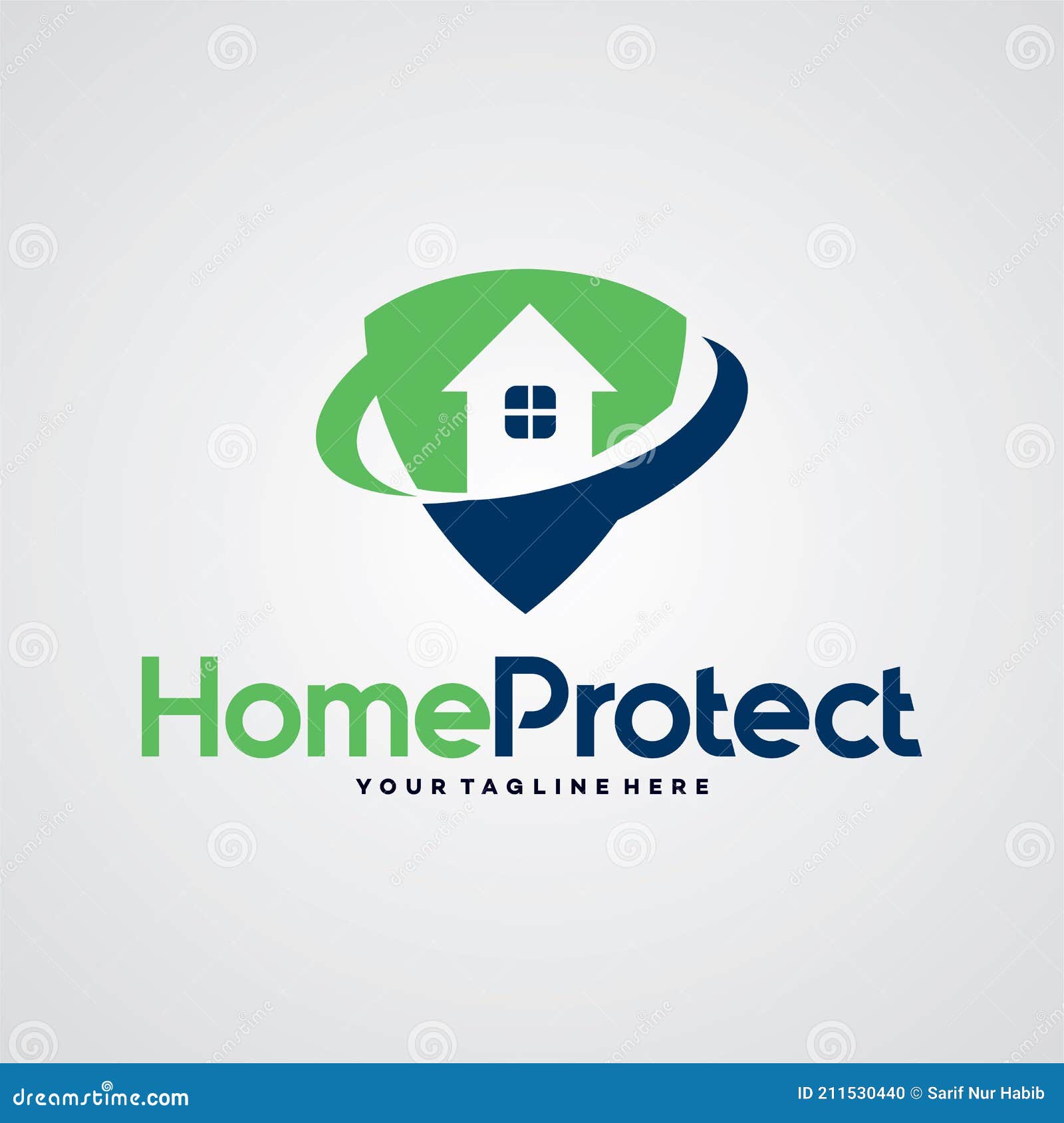 Home Protect Logo Design Template Stock Vector - Illustration of covid ...