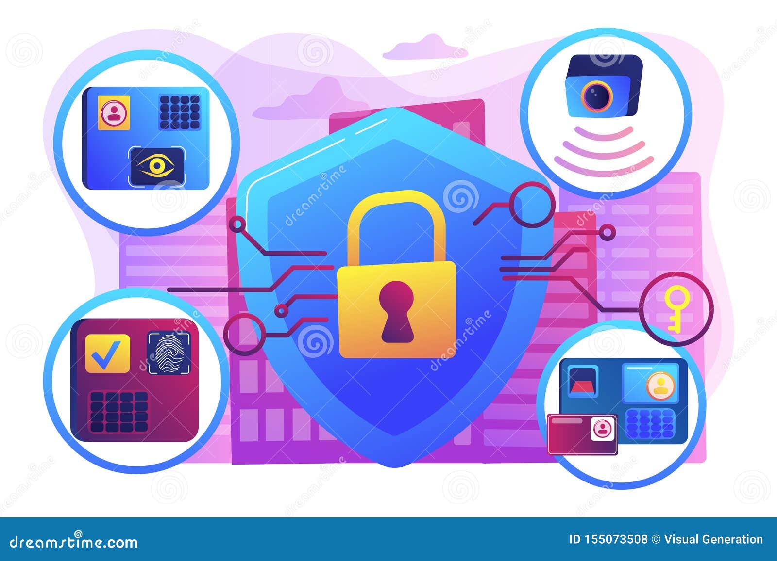 Access Control System Concept Vector Illustration Stock Vector ... Access Control System Concept Vector Illustration Stock Vector ...