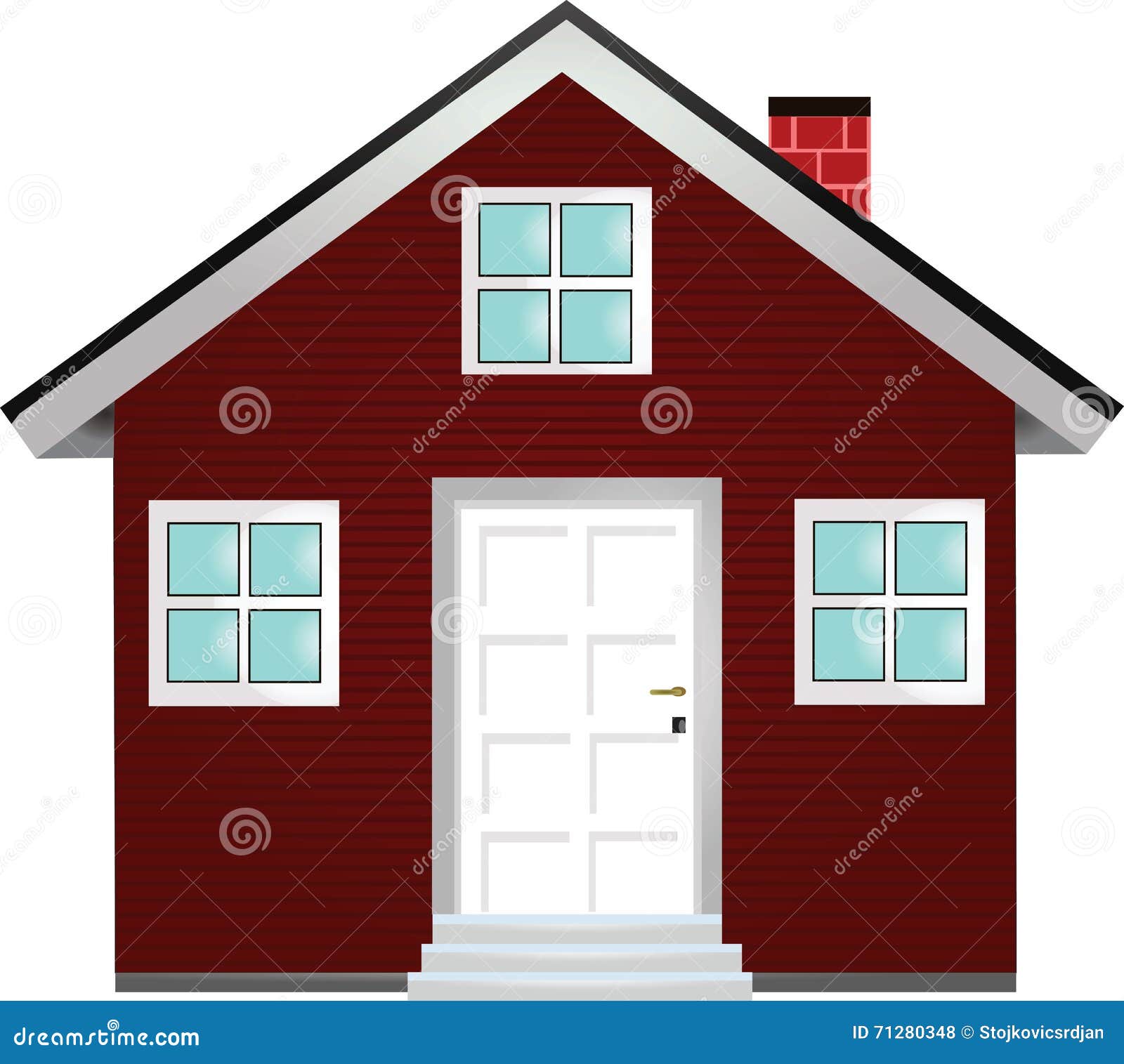 Home stock vector. Illustration of real, graphic, property - 71280348