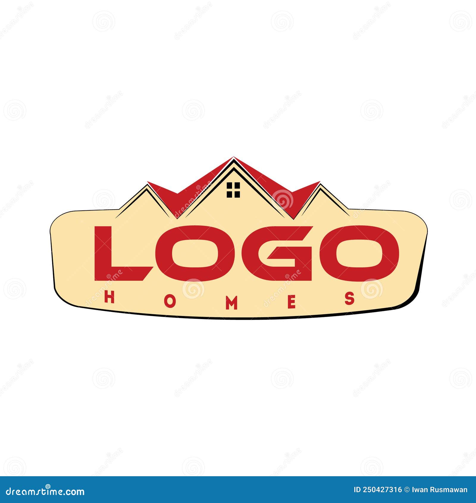 Home Red Modern Logo Design Stock Illustration - Illustration of jpeg ...