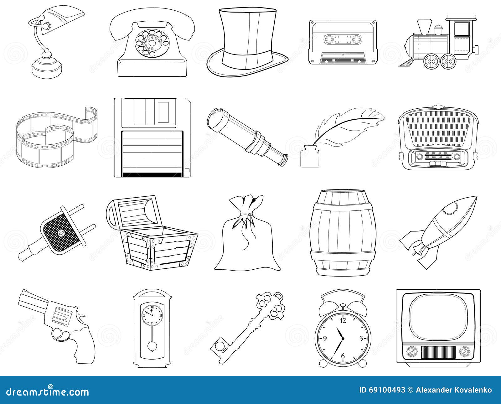 Home Related Icons Set1, Vector Illustration, Line Icons ...