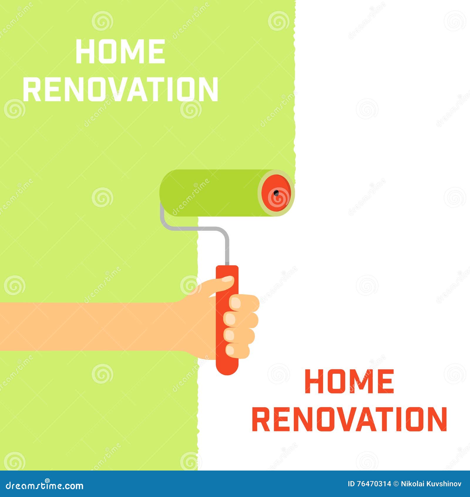 Home renovation concept. stock vector. Illustration of graphic - 76470314