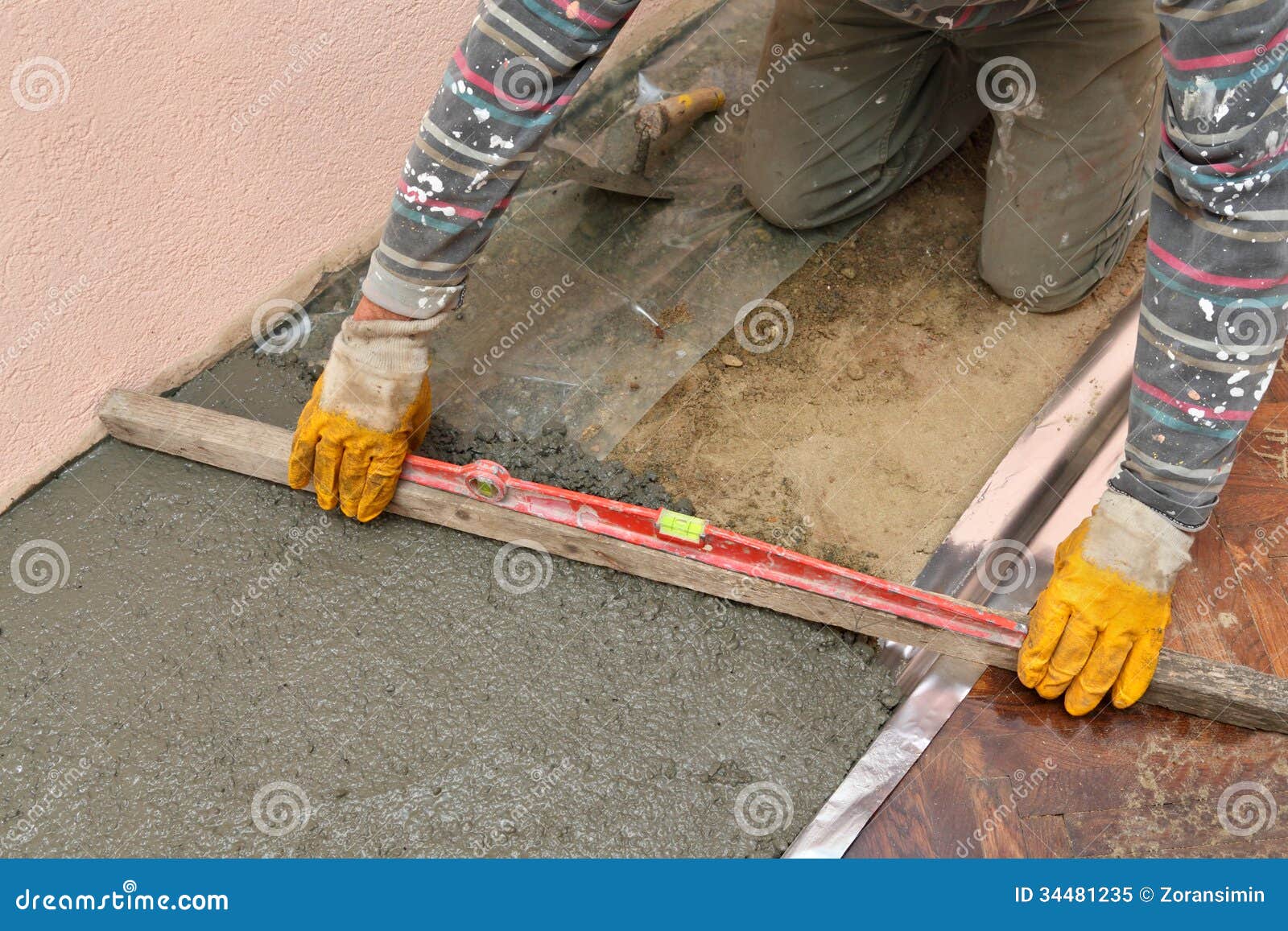 Home renovation, concrete stock image. Image of finishing - 34481235