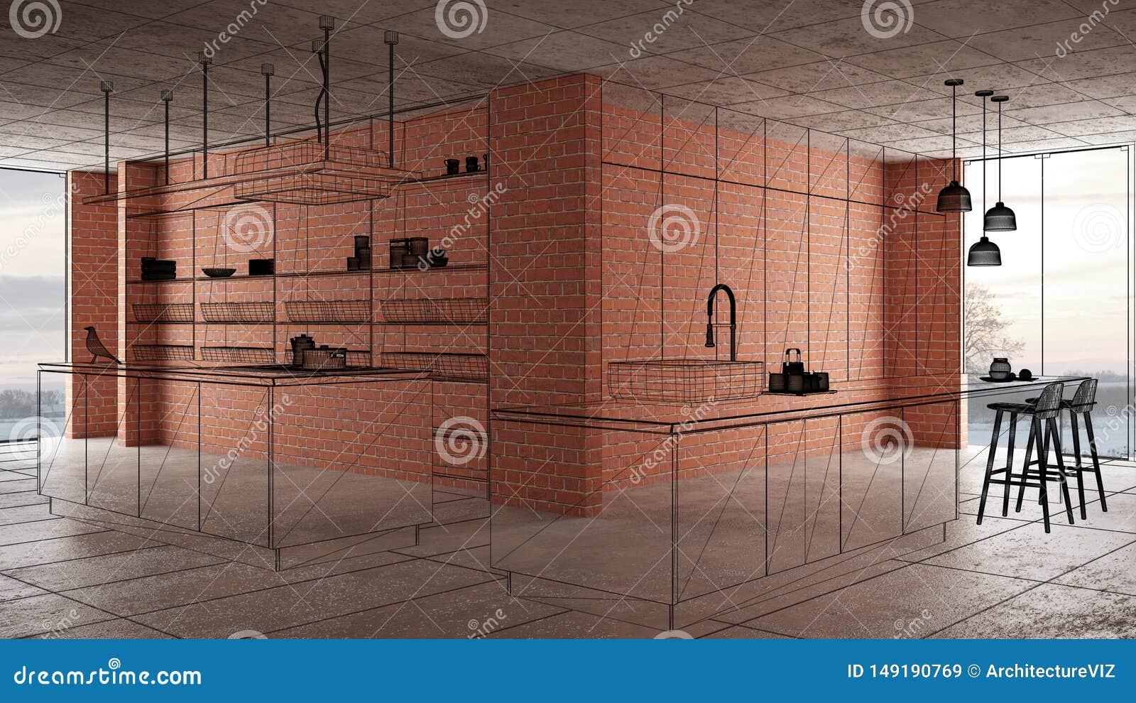 Home Renovation, House Development Concept Background, Interior Design ...