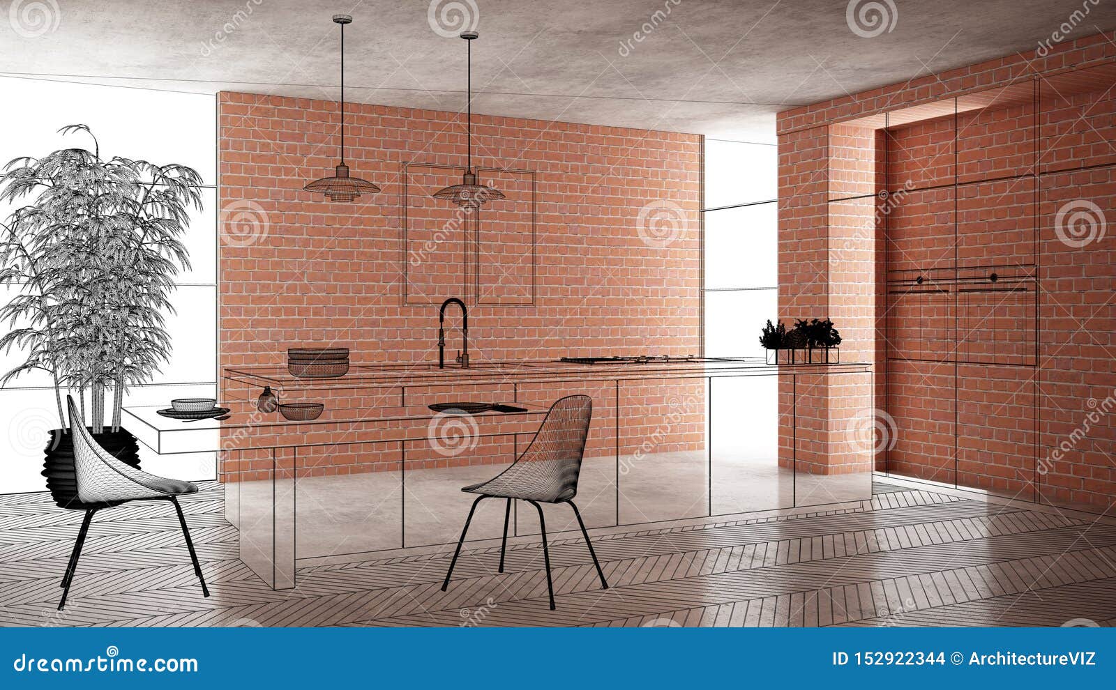 Home Renovation, House Development Concept Background, Interior Design ...