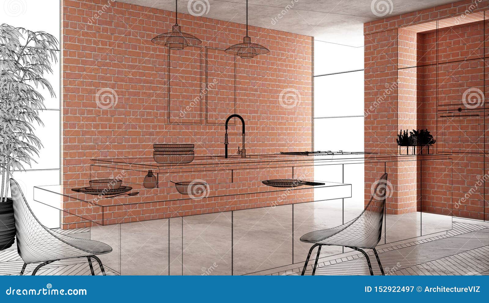 Home Renovation, House Development Concept Background, Interior Design ...