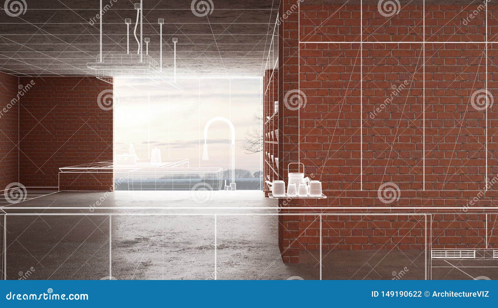 Home Renovation, House Development Concept Background, Interior Design ...