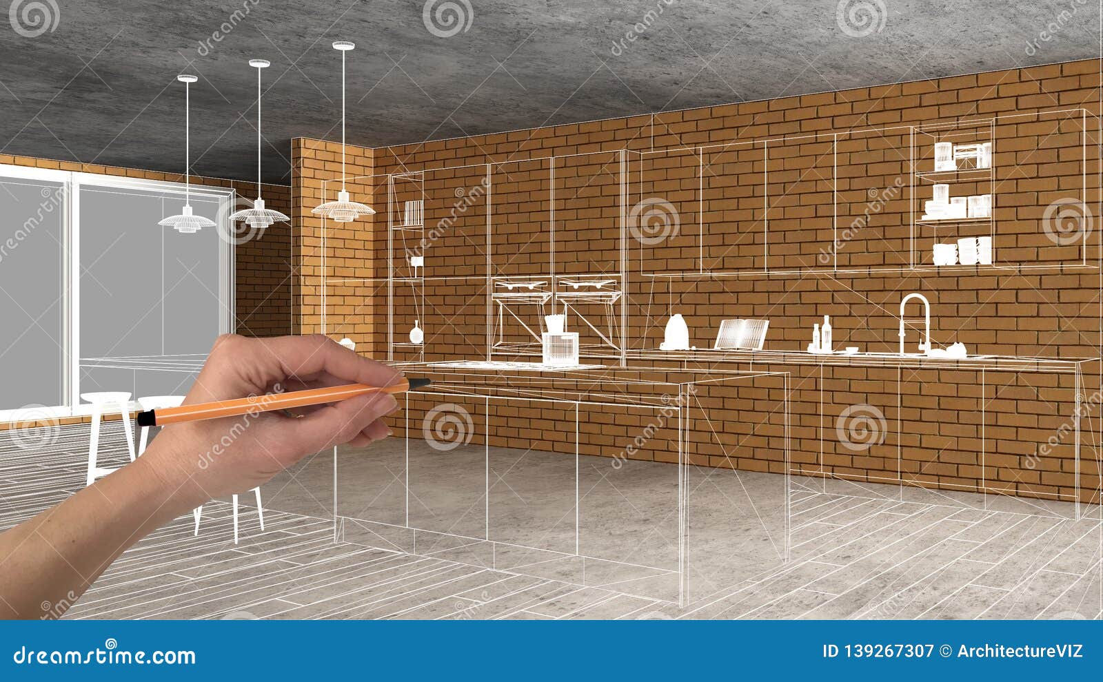 Home Renovation, House Development Concept Background, Interior Design ...