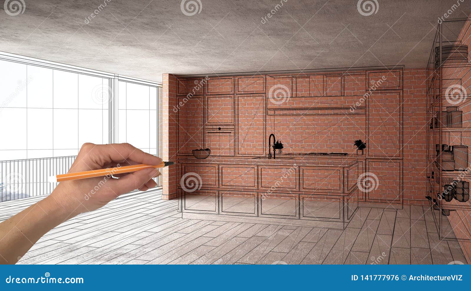 Home Renovation, House Development Concept Background, Interior Design ...