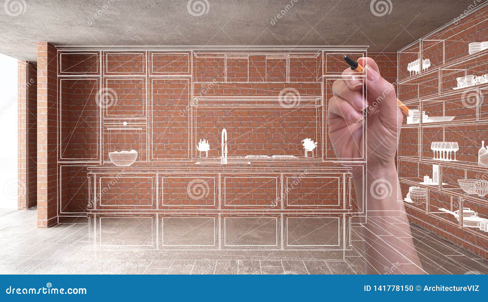 Home Renovation, House Development Concept Background, Interior Design ...