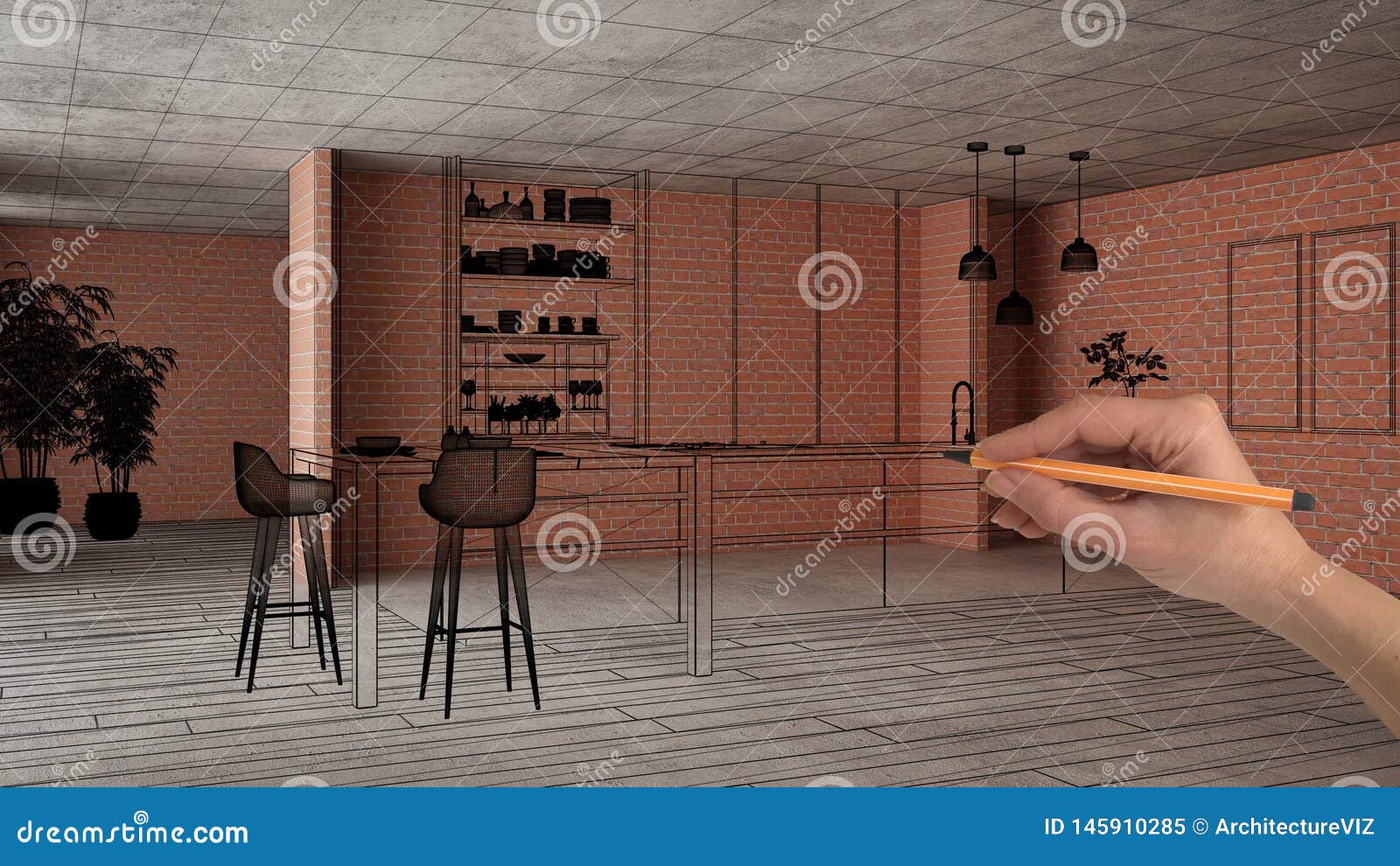 Home Renovation, House Development Concept Background, Interior Design ...